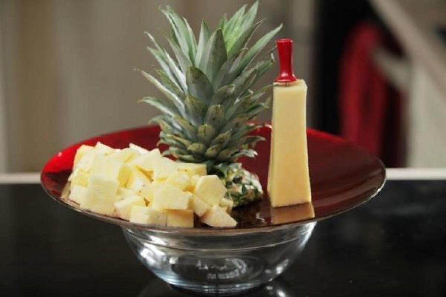 How to Core and Slice a Pineapple - Just A Pinch