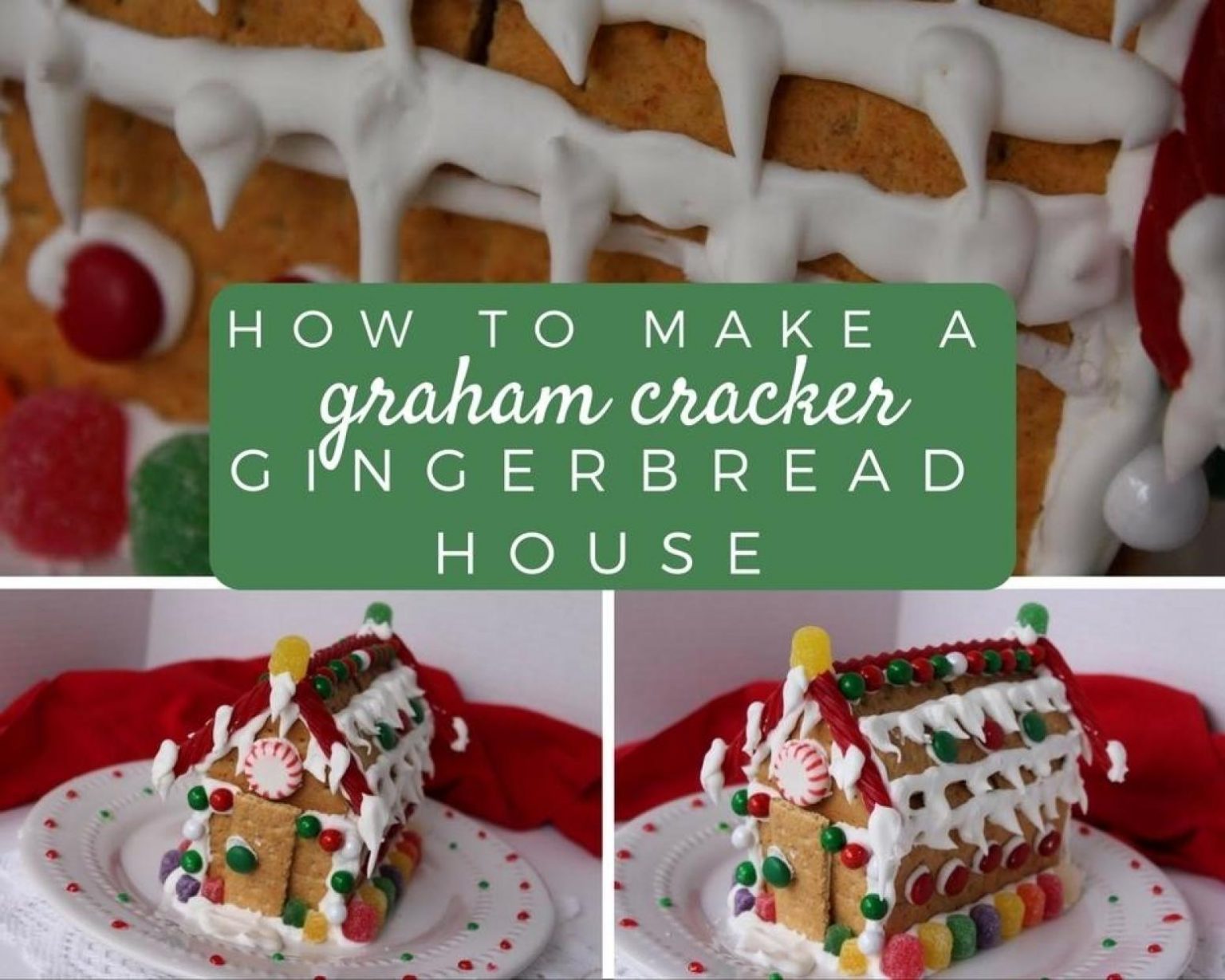 How to Make a Graham Cracker Gingerbread House - Just A Pinch