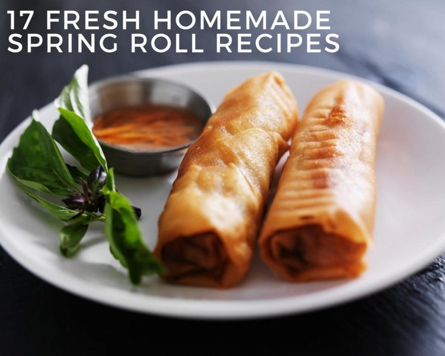 17 Fresh Homemade Spring Roll Recipes - Just A Pinch