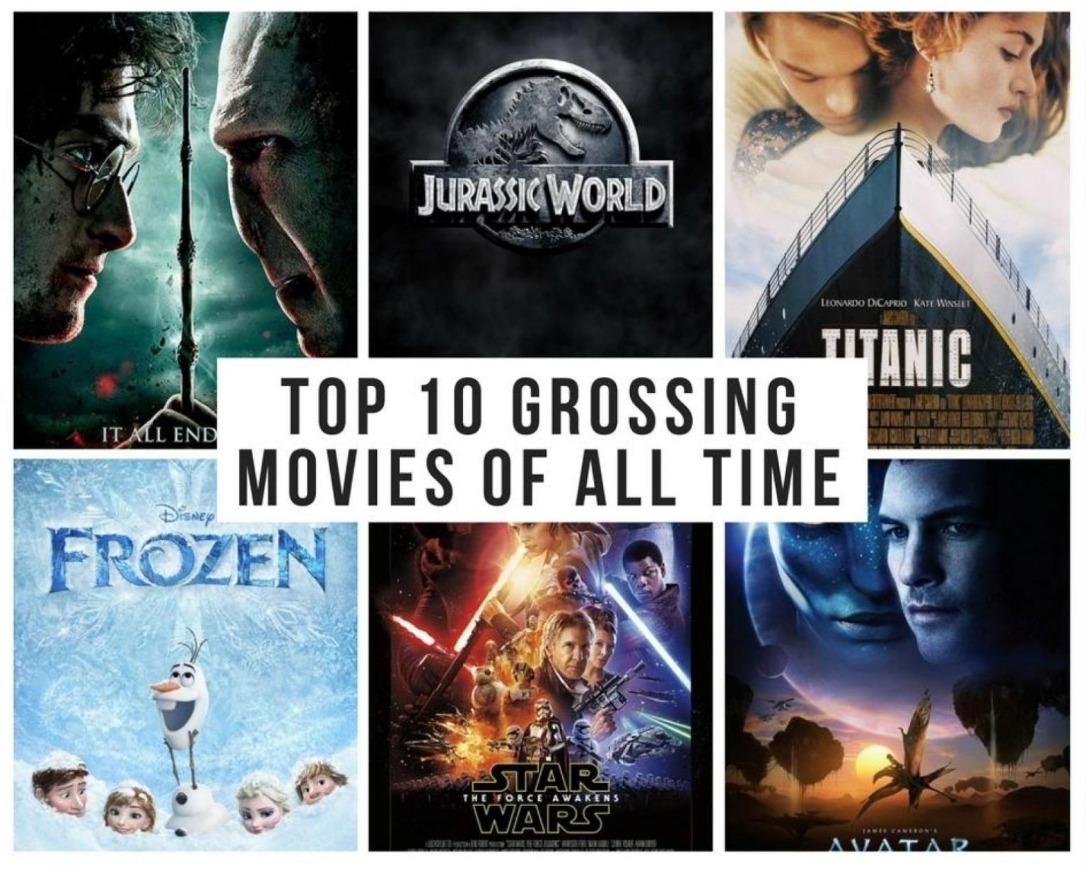Top 10 Grossing Movies of All Time - Just A Pinch