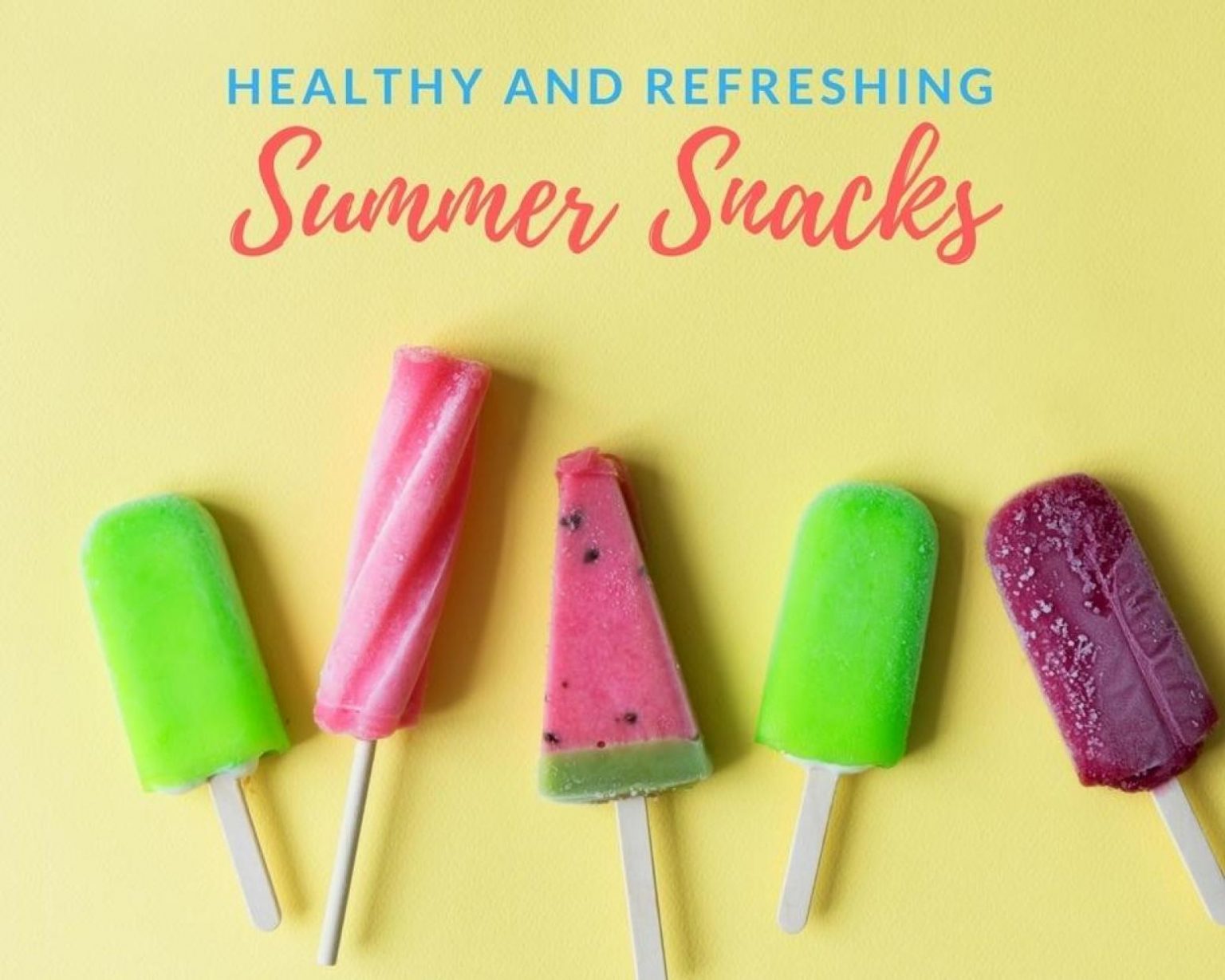 Healthy and Refreshing Summer Snacks - Just A Pinch
