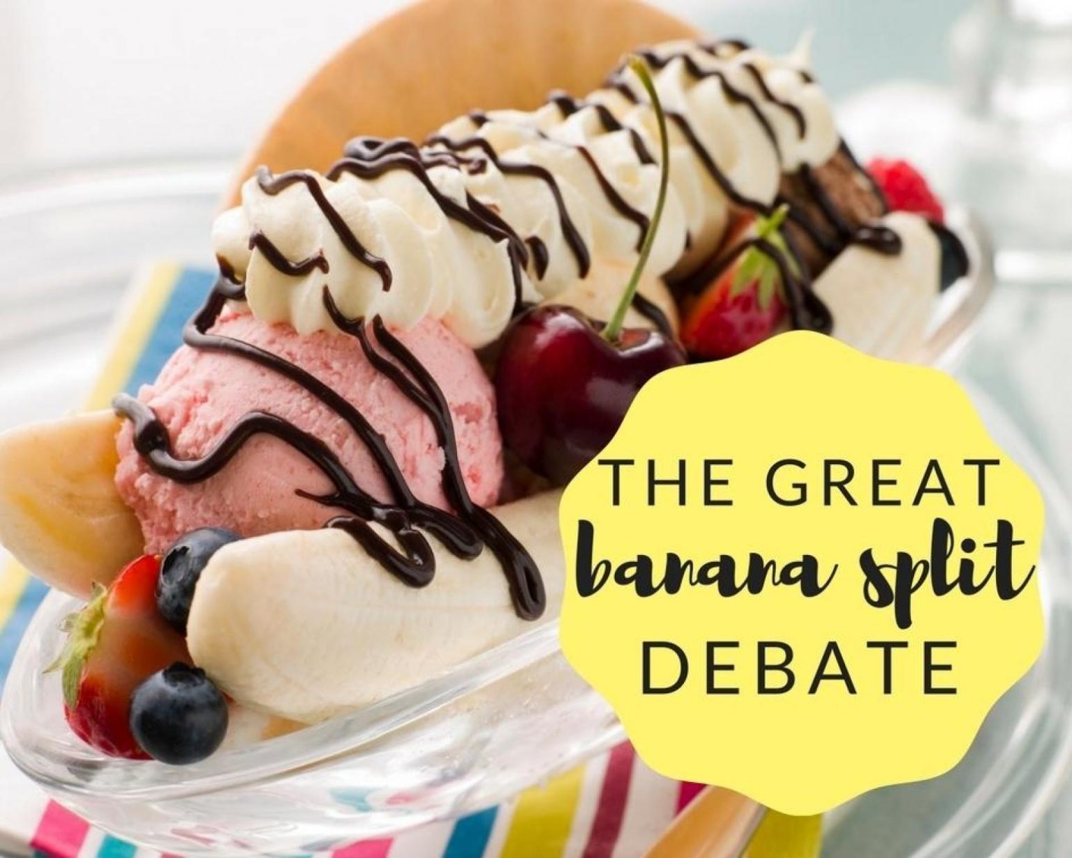 The Great Banana Split Debate - Just A Pinch