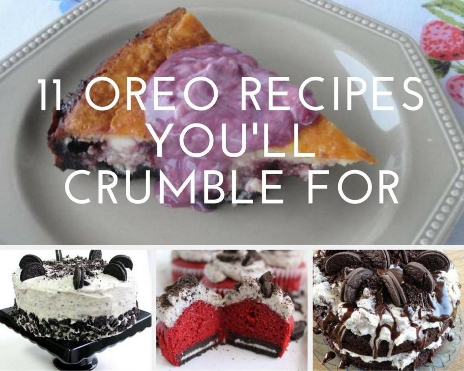 11 Oreo Recipes You'll Crumble For - Just A Pinch