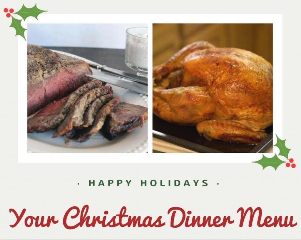 Your Christmas Dinner Menu - Just A Pinch