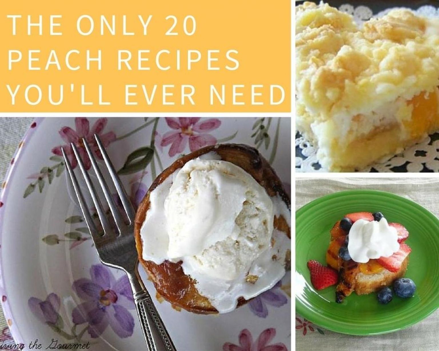 The Only 20 Peach Recipes You'll Ever Need - Just A Pinch