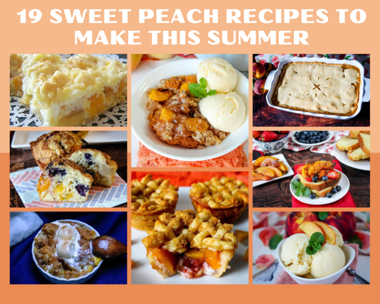 19 Sweet Peach Recipes To Make This Summer - Just A Pinch