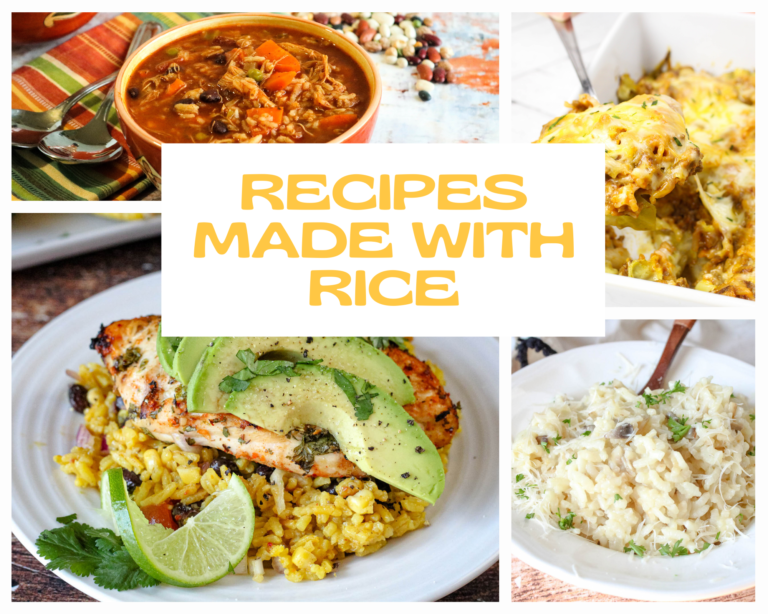 Recipes Made With Rice - Just A Pinch