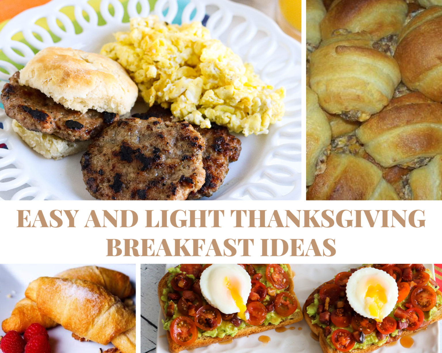 Easy and Light Thanksgiving Breakfast Ideas - Just A Pinch