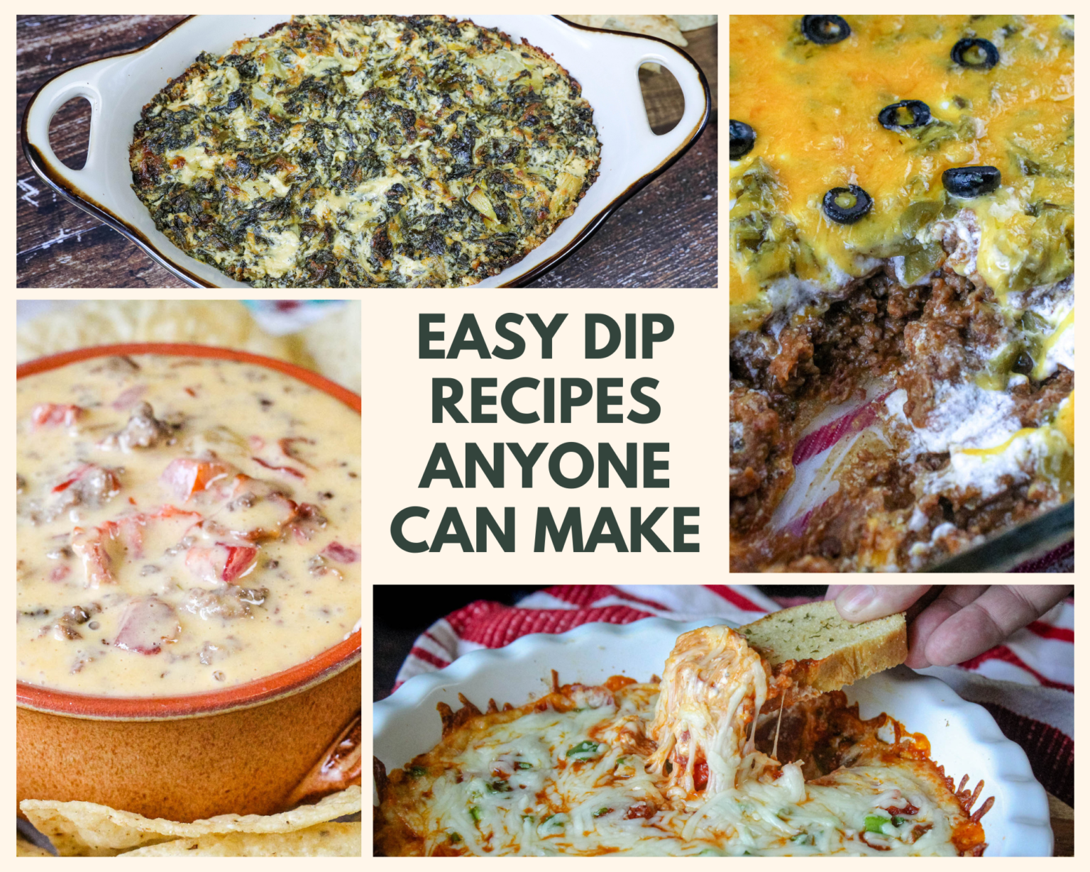 Easy Dip Recipes Anyone Can Make - Just A Pinch