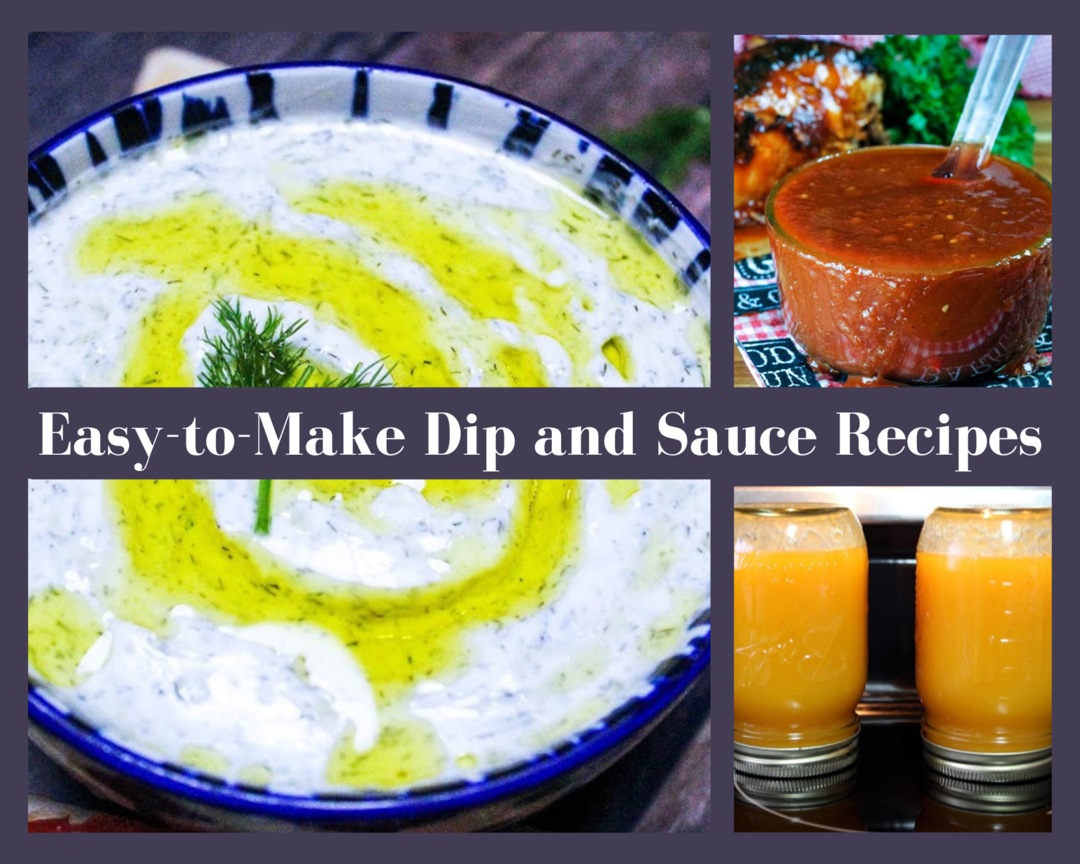 Easy-to-Make Dip and Sauce Recipes - Just A Pinch