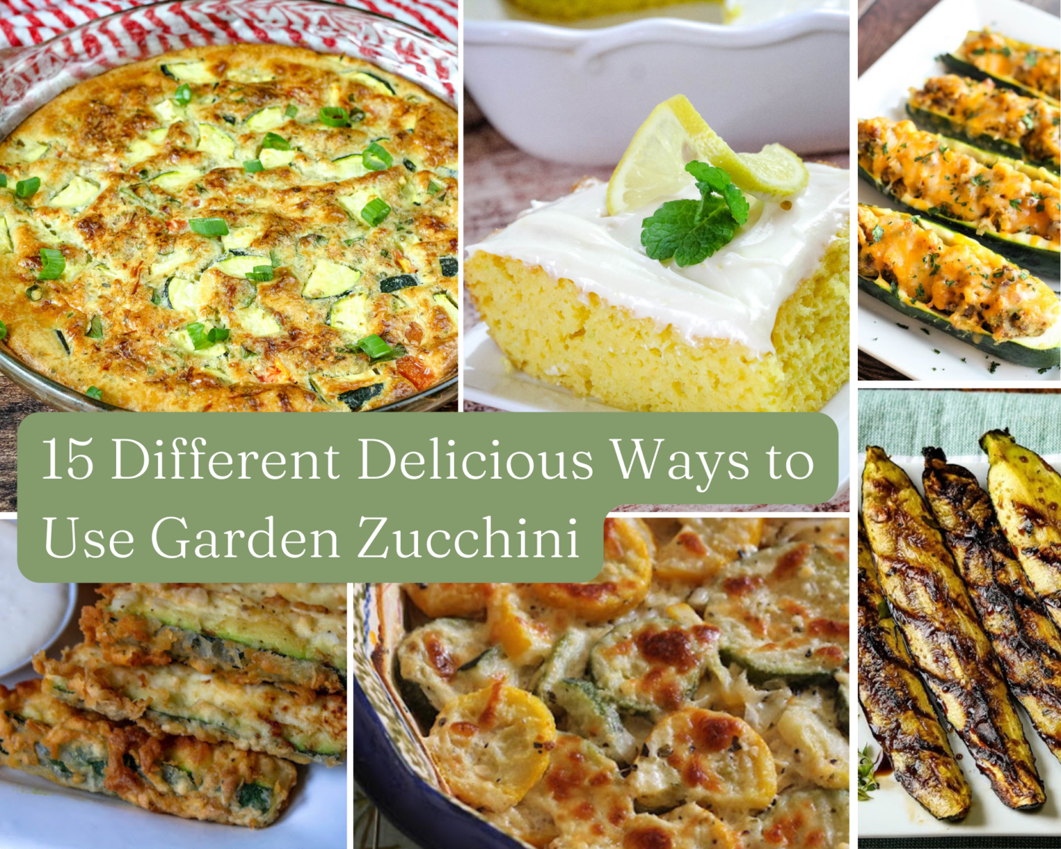 15 Different Delicious Ways To Use Garden Zucchini - Just A Pinch