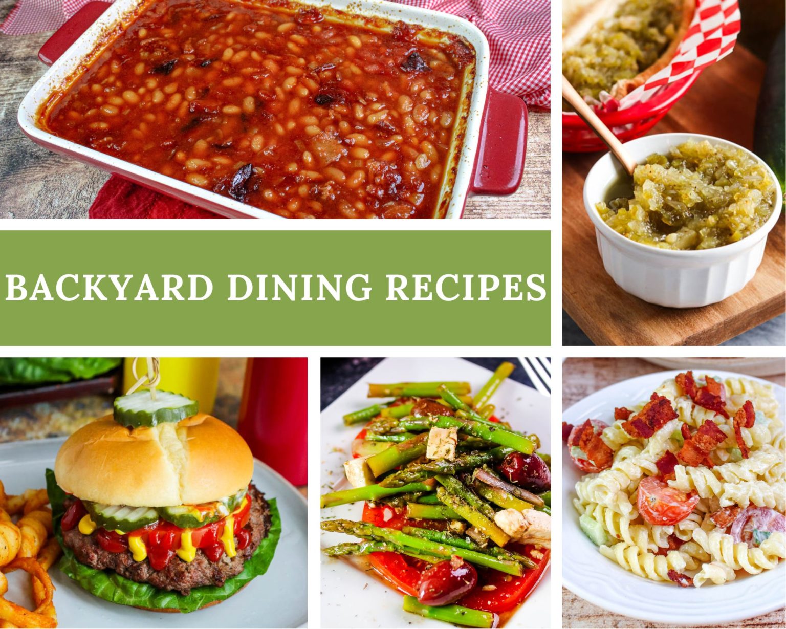 Backyard Dining Recipes - Just A Pinch