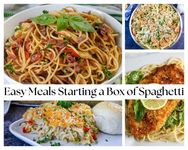 Easy Meals Starting a Box of Spaghetti - Just A Pinch